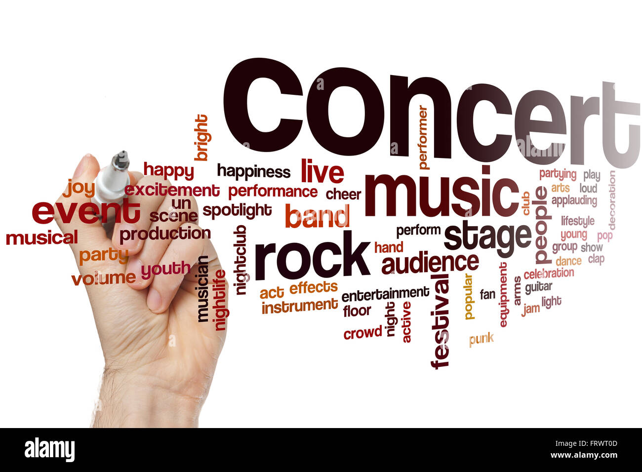Rock concert crowd Cut Out Stock Images & Pictures - Alamy
