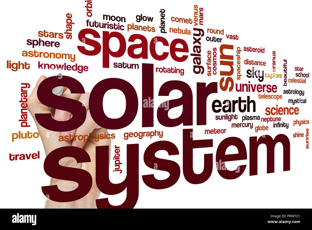 Solar System Word Clip Art