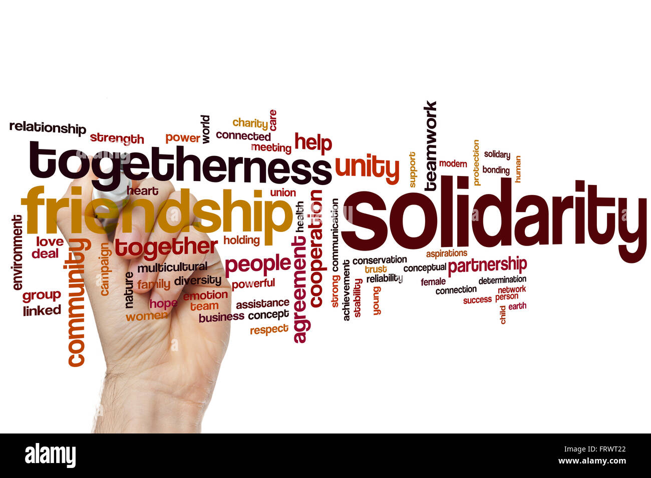Solidarity word cloud concept Stock Photo - Alamy