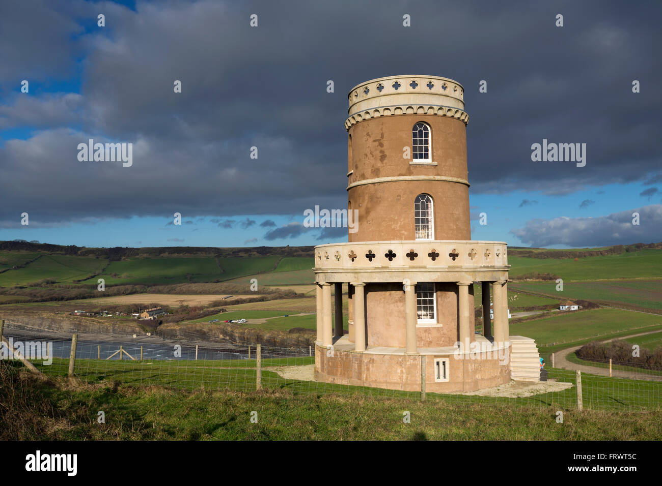 Clavell Tower; Kimmeridge Bay; Dorset; UK Stock Photo - Alamy
