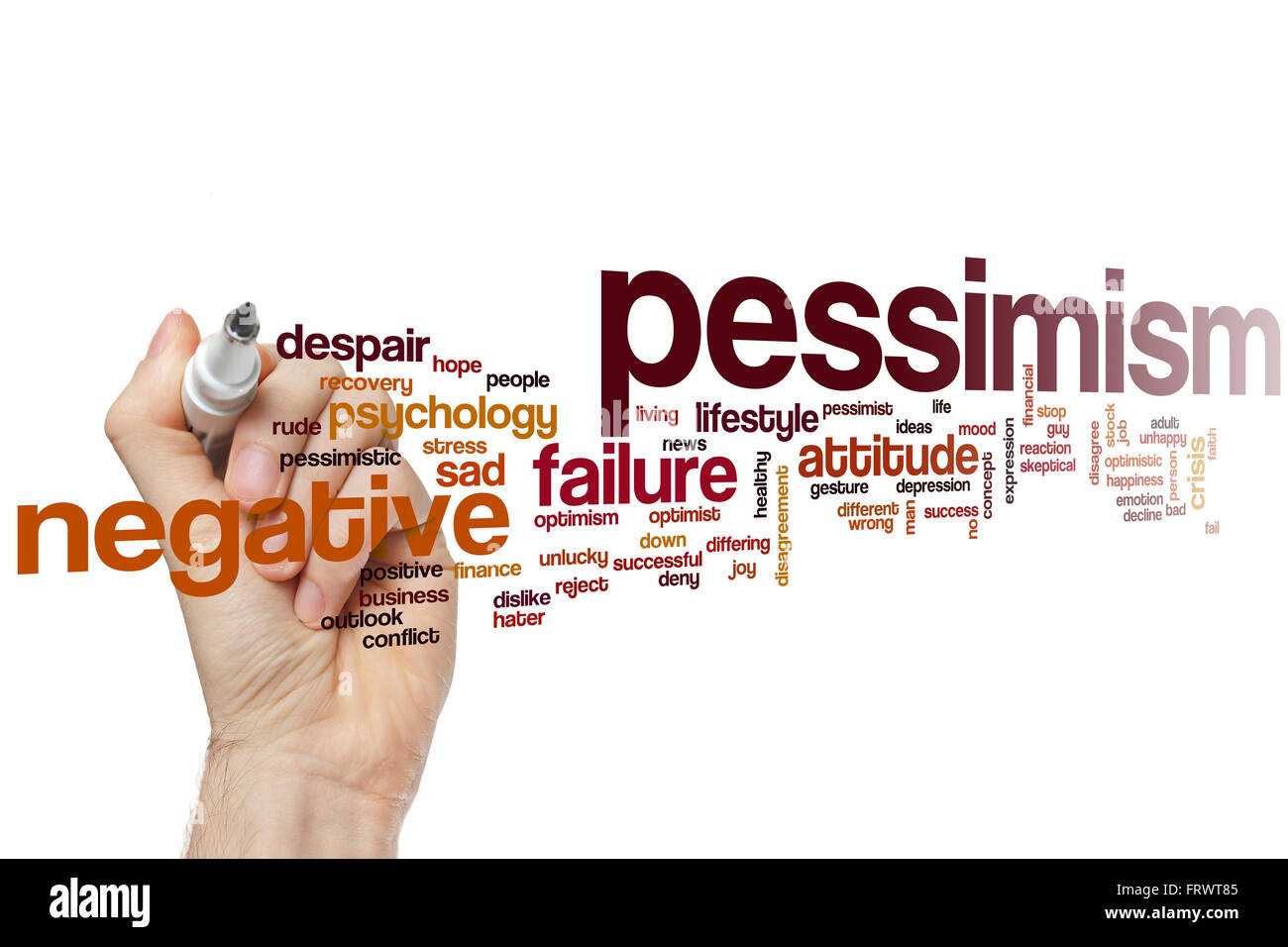 Negative word hi-res stock photography and images - Alamy