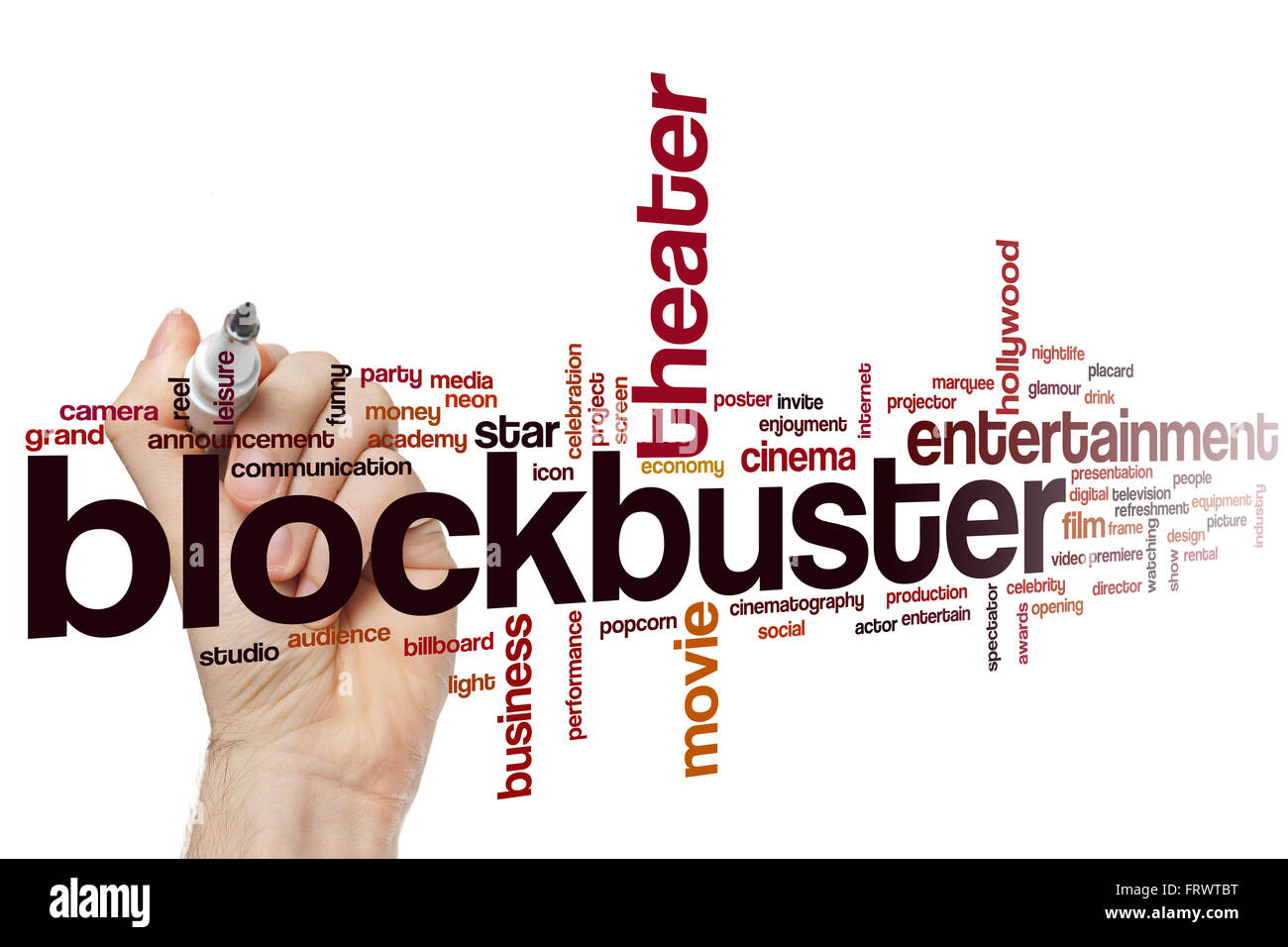 Blockbuster word hi-res stock photography and images - Alamy