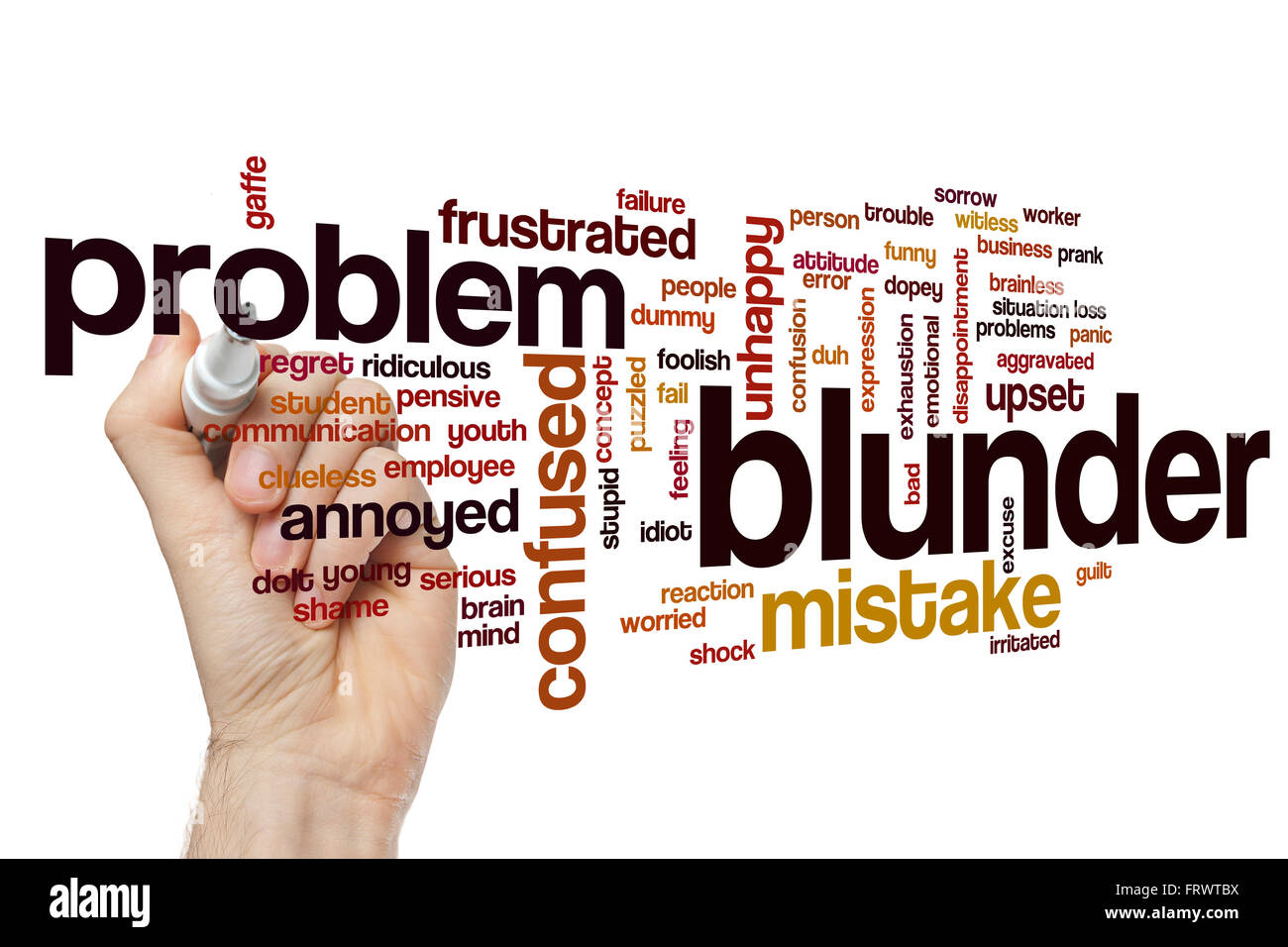 Regret word cloud hi-res stock photography and images - Alamy