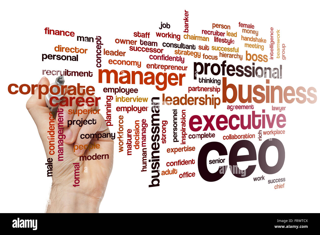 CEO concept word cloud background Stock Photo - Alamy