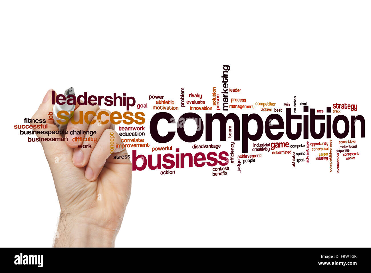 Competition word cloud Stock Photo - Alamy