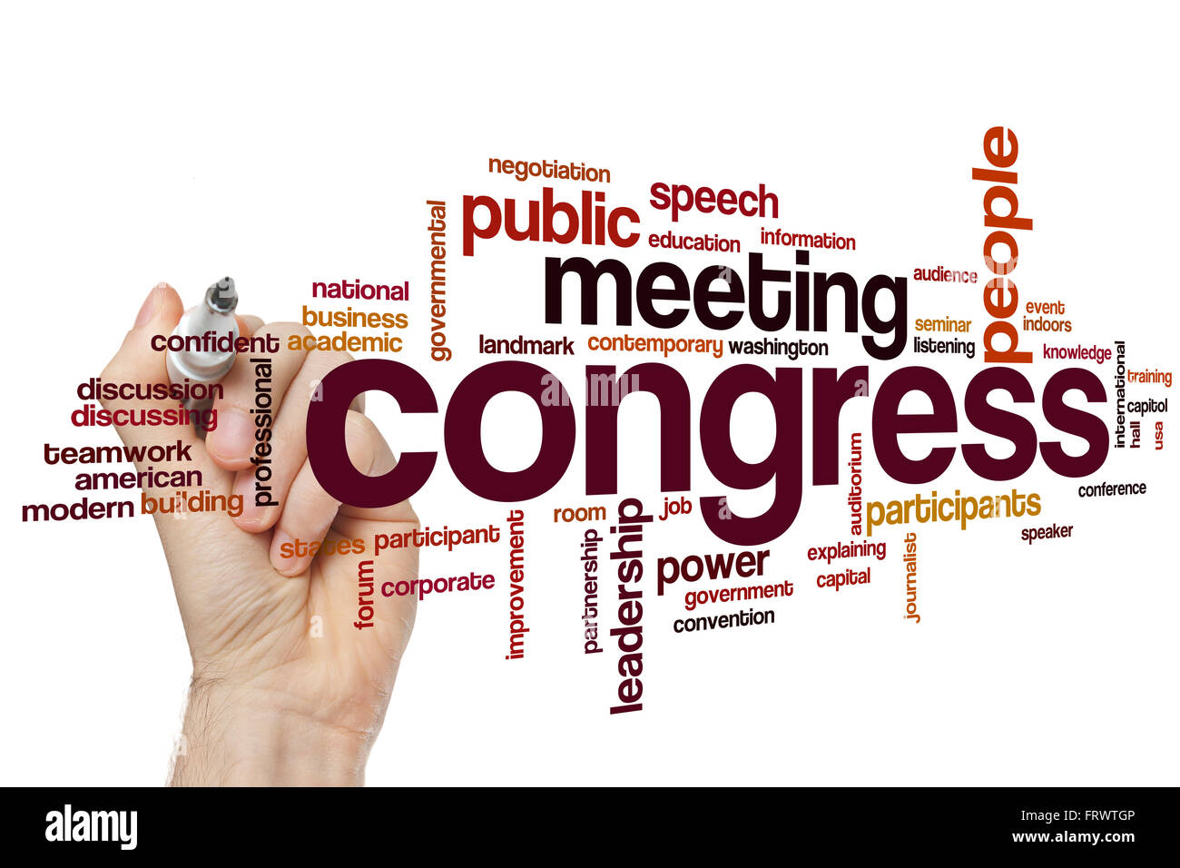 Congress concept word cloud background Stock Photo - Alamy