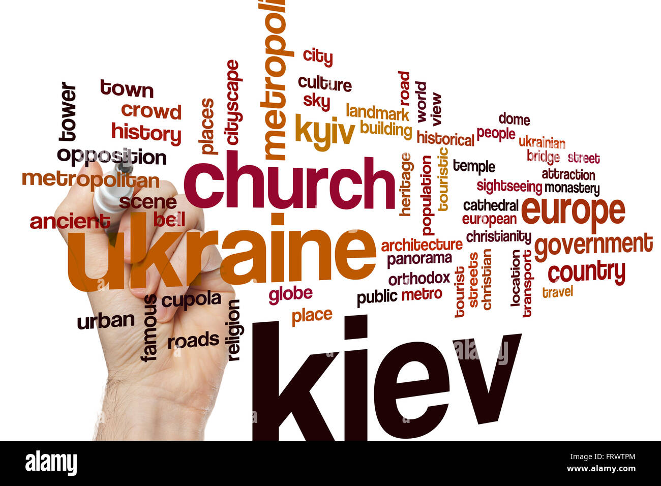 Kiev word cloud concept Stock Photo - Alamy