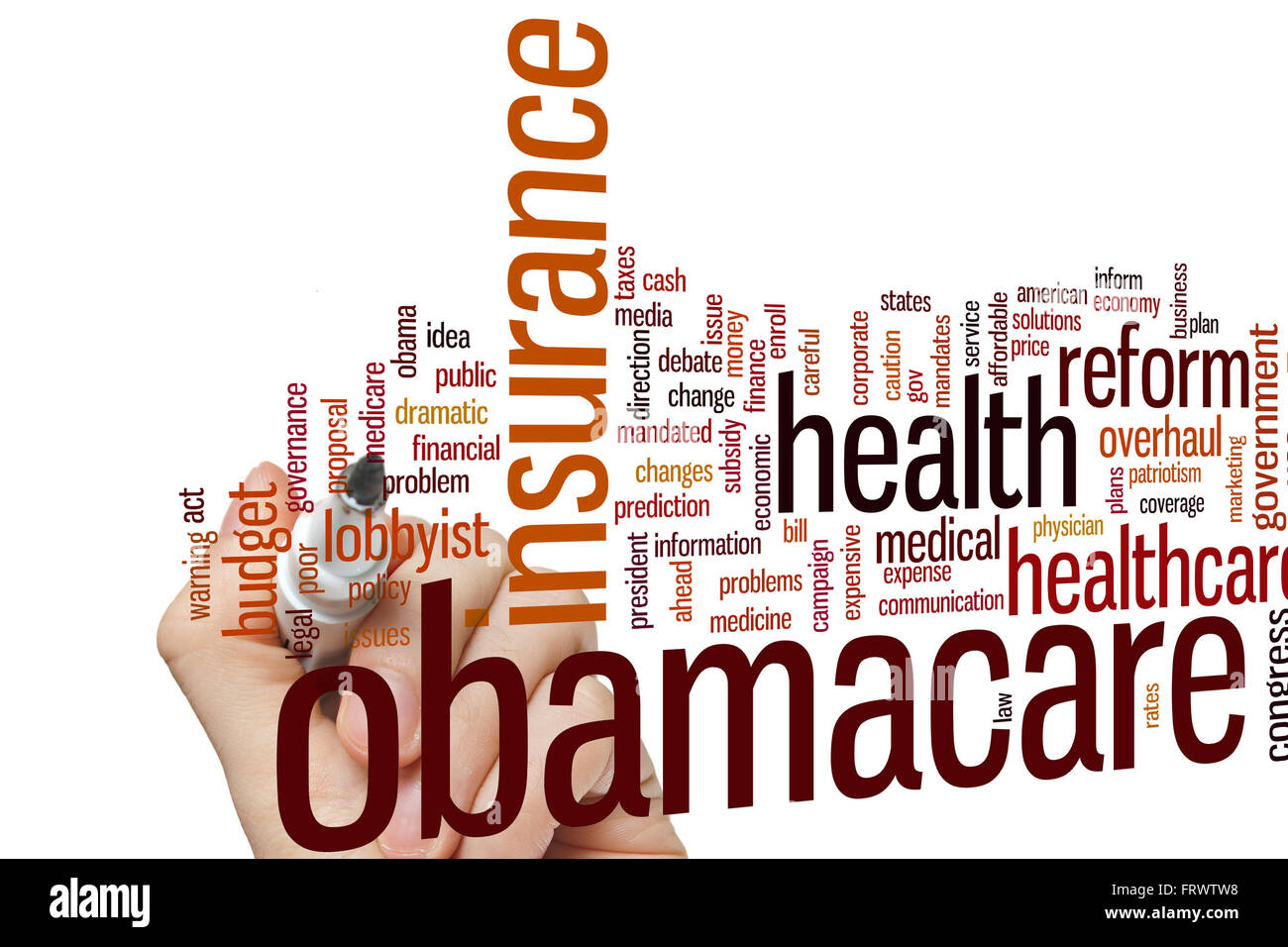 Obamacare concept word cloud background Stock Photo - Alamy