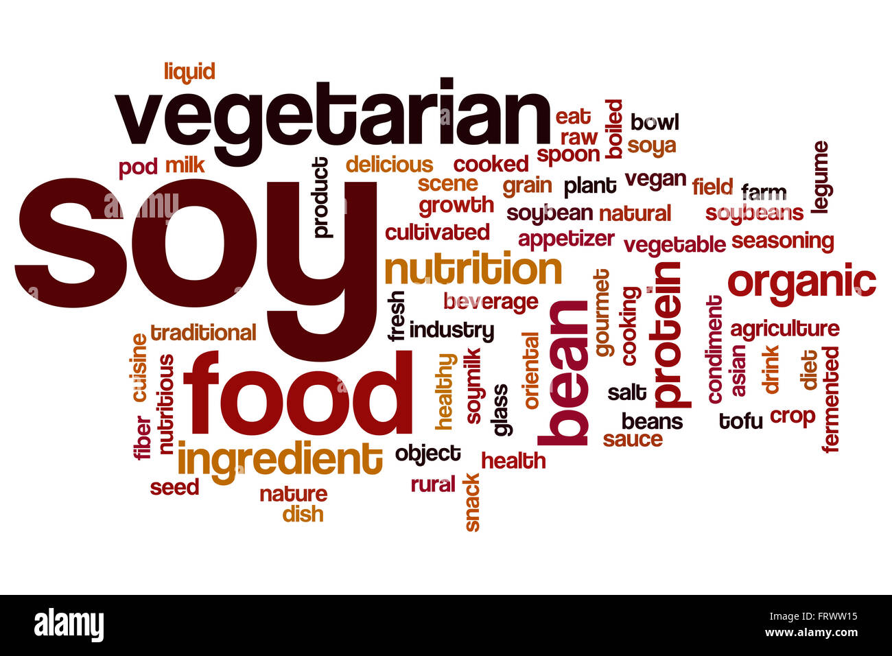 Soy word cloud Stock Photo - Alamy