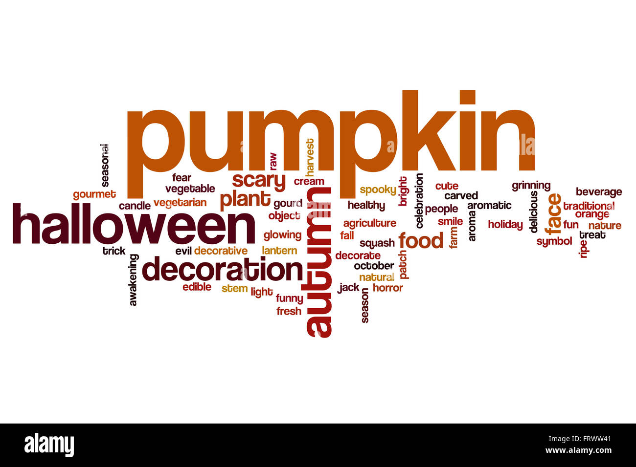 Pumpkin word cloud Stock Photo - Alamy