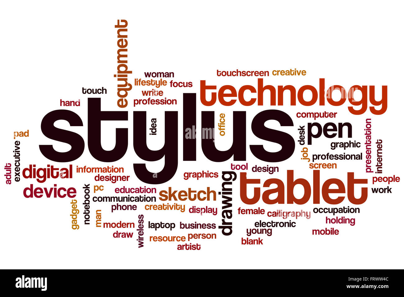 Stylus pen drawing Cut Out Stock Images & Pictures - Alamy