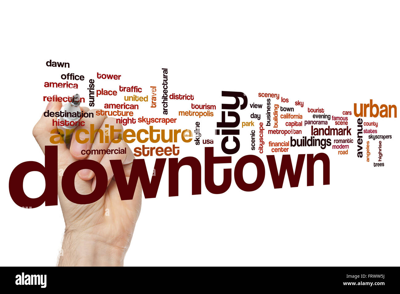 Buildings architecture downtown city Cut Out Stock Images & Pictures ...