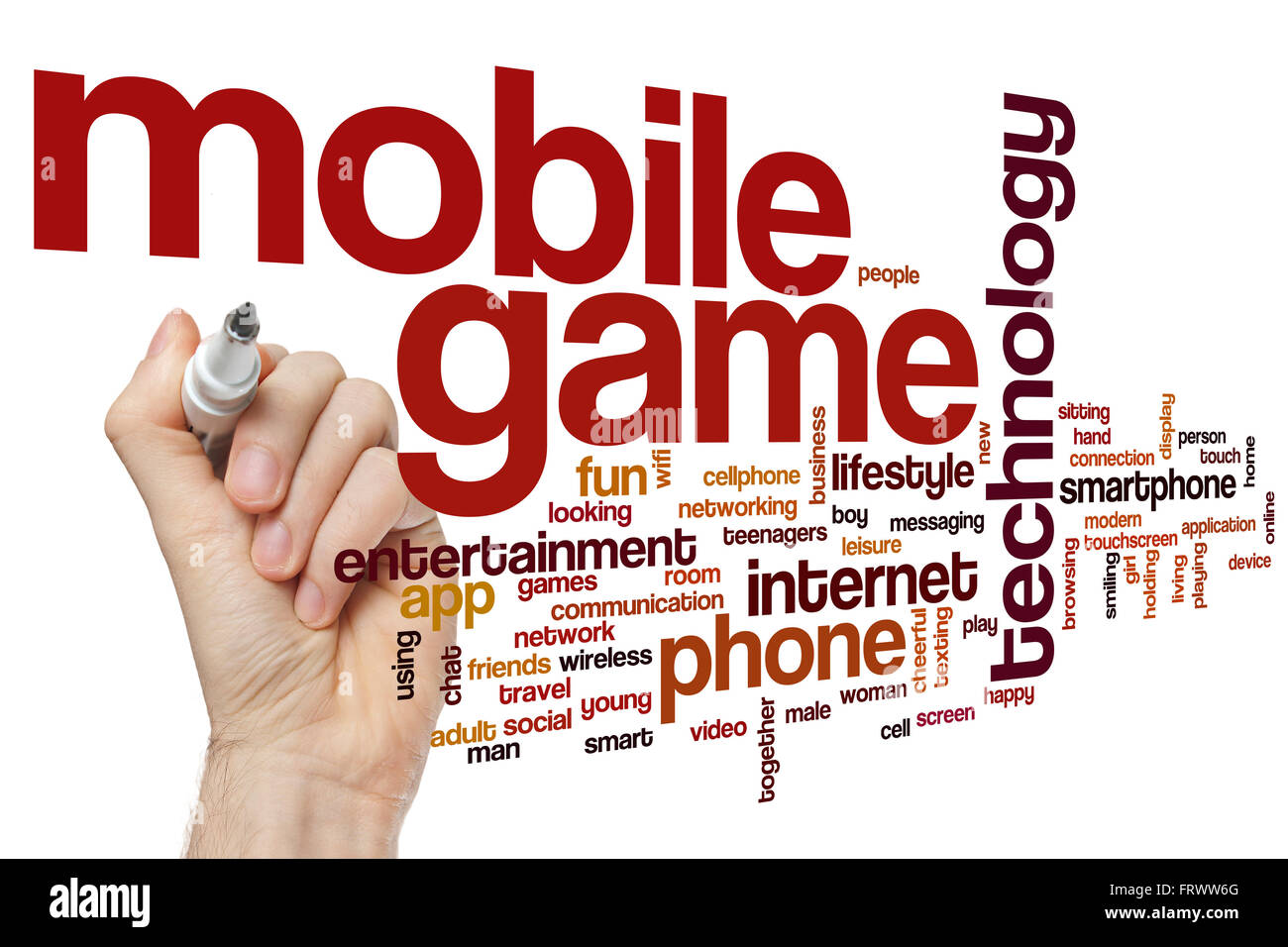 Game app phone Cut Out Stock Images & Pictures - Alamy