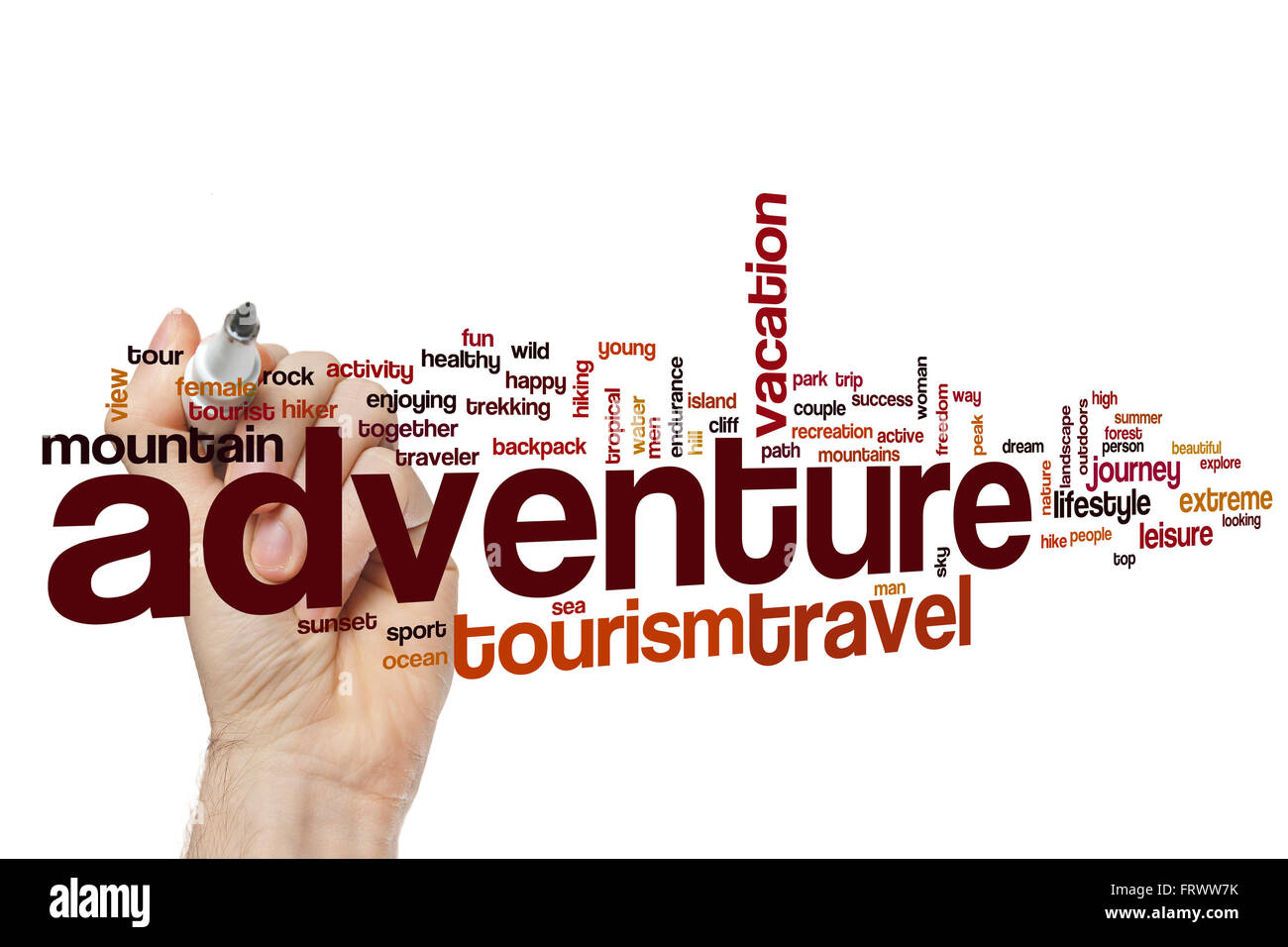 Adventure word hi-res stock photography and images - Alamy