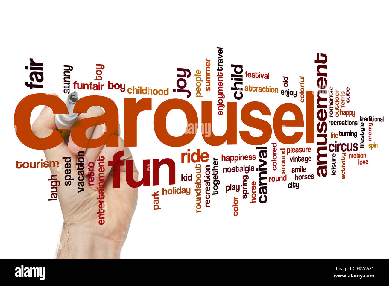 Carousel horse holiday fair Cut Out Stock Images & Pictures - Alamy