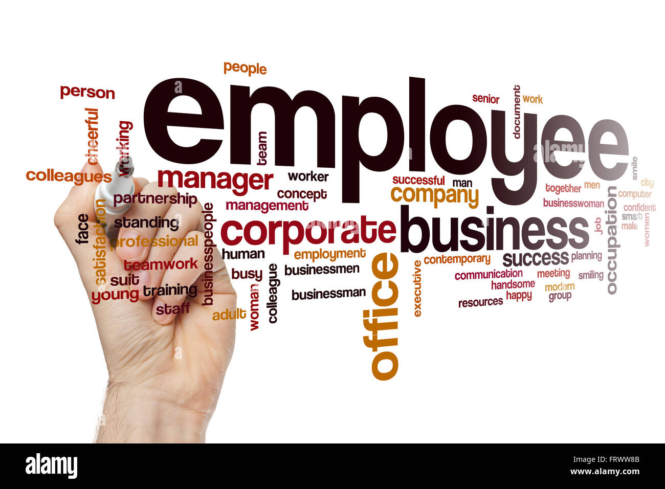 Corporate word cloud Stock Photo - Alamy