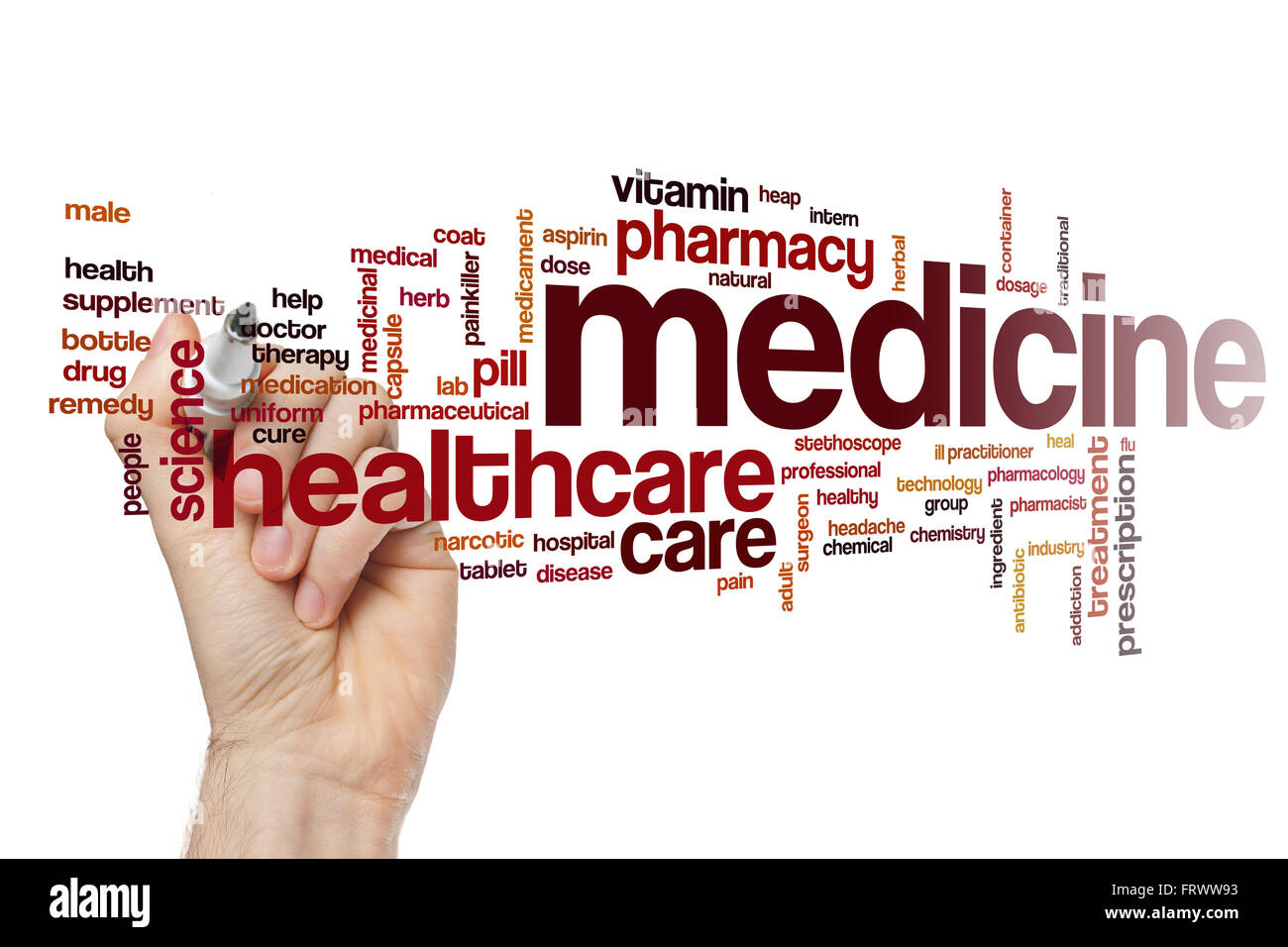 Medicine word hi-res stock photography and images - Alamy