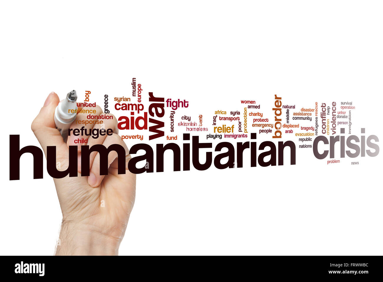 Humanitarian aid operation Cut Out Stock Images & Pictures - Alamy