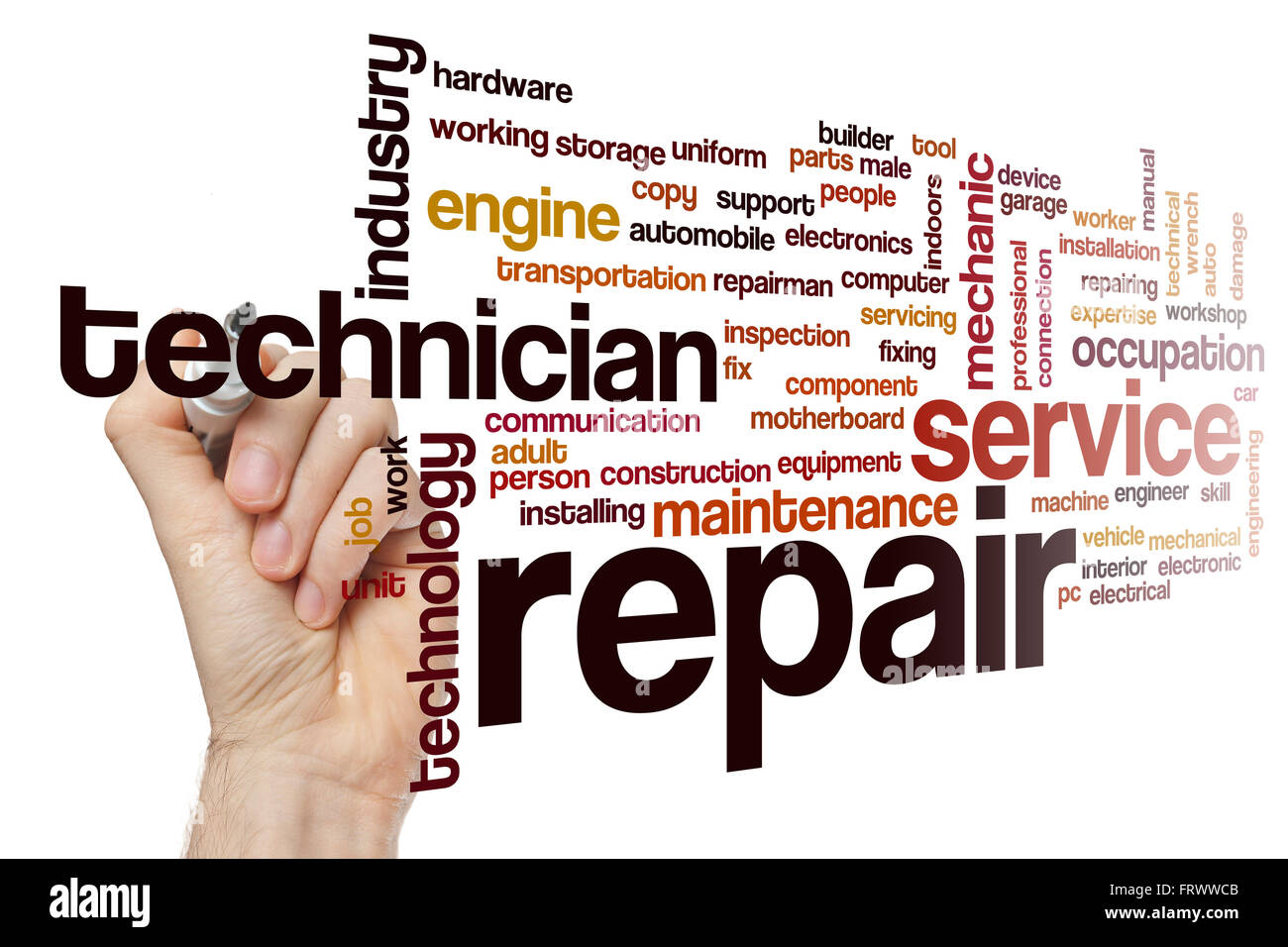 Auto repair service repairman Cut Out Stock Images & Pictures - Alamy