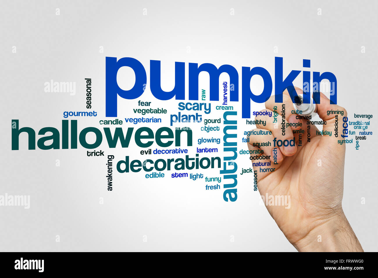 Pumpkin word cloud Stock Photo - Alamy