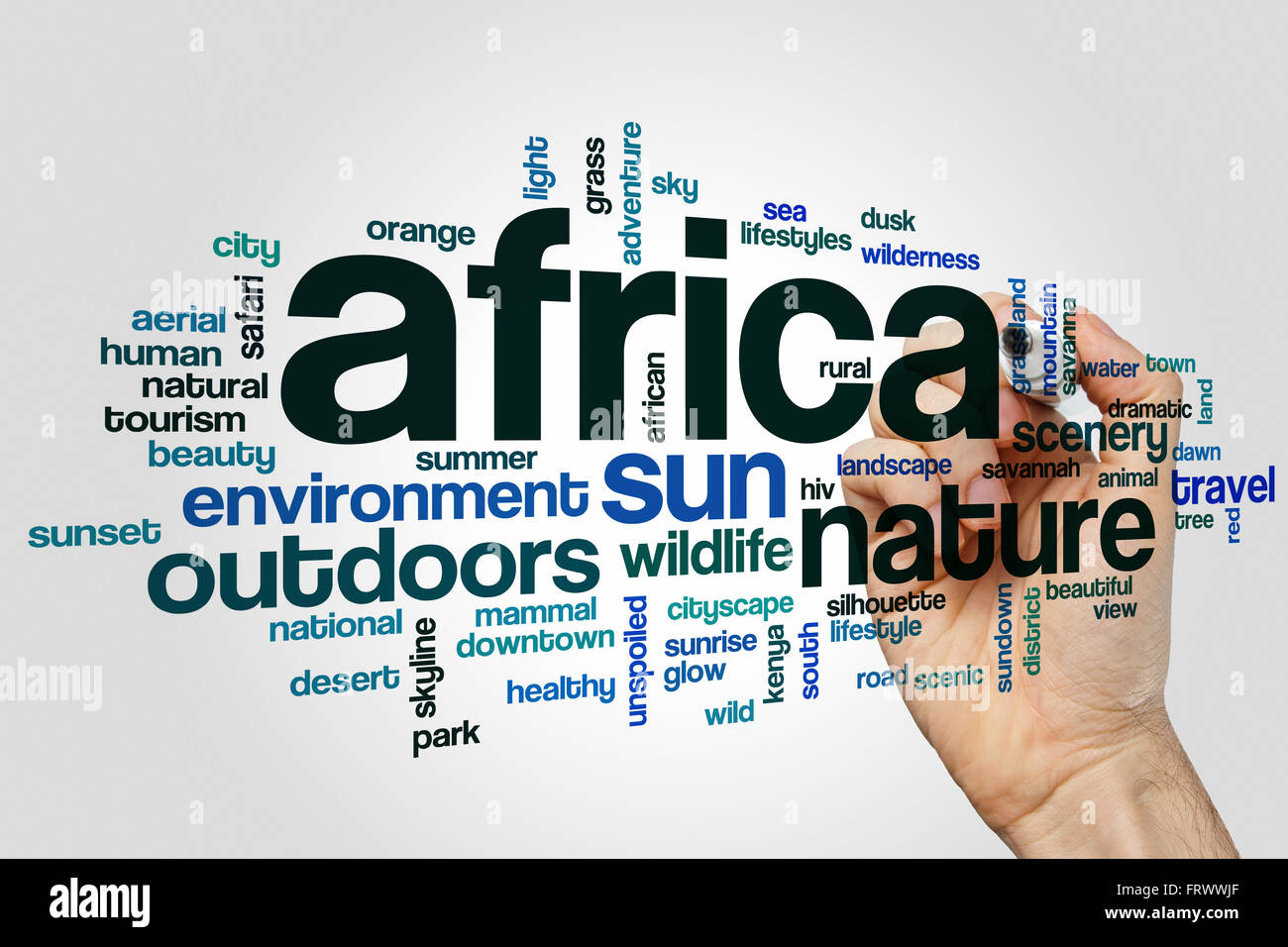 Africa word hi-res stock photography and images - Alamy