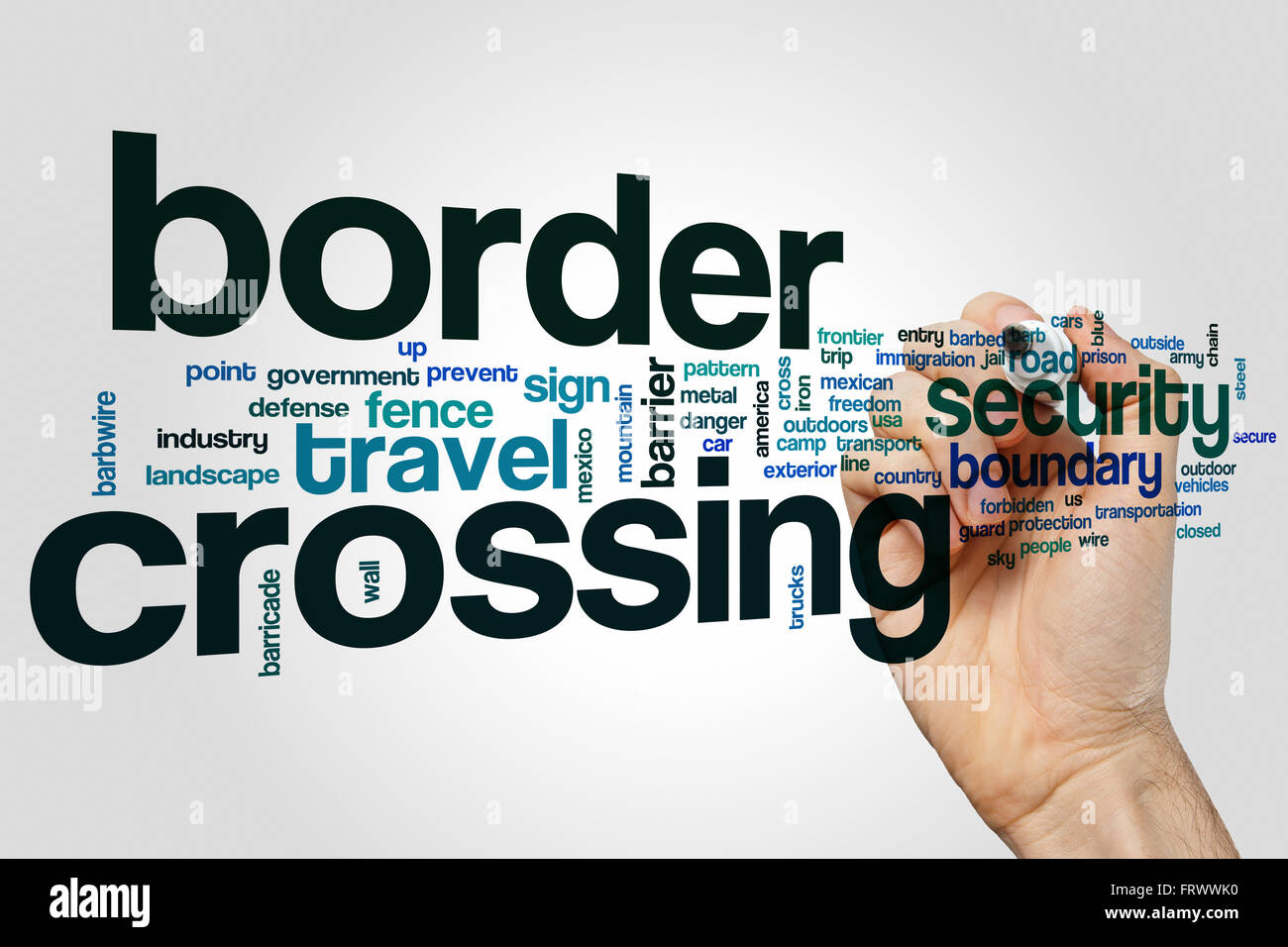 Border crossing mexico line hi-res stock photography and images - Alamy