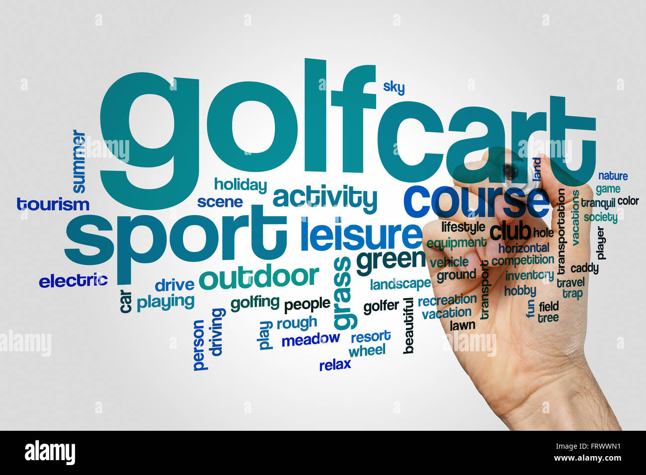 Golf club word hi-res stock photography and images - Alamy