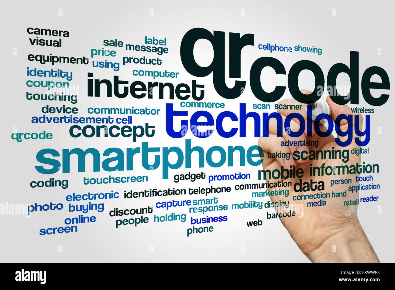 Barcode word cloud concept label hi-res stock photography and images ...