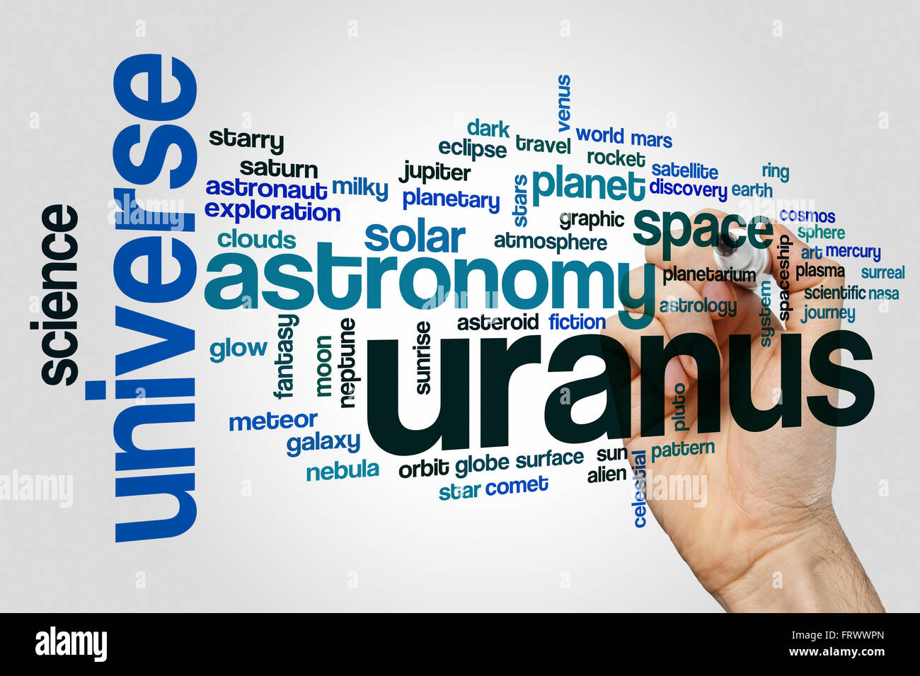 Uranus with satellite hi-res stock photography and images - Alamy