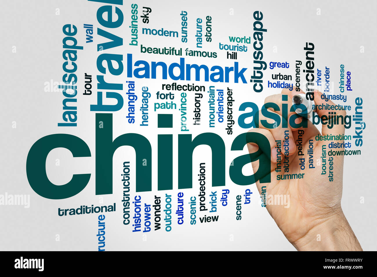 China word cloud Stock Photo - Alamy