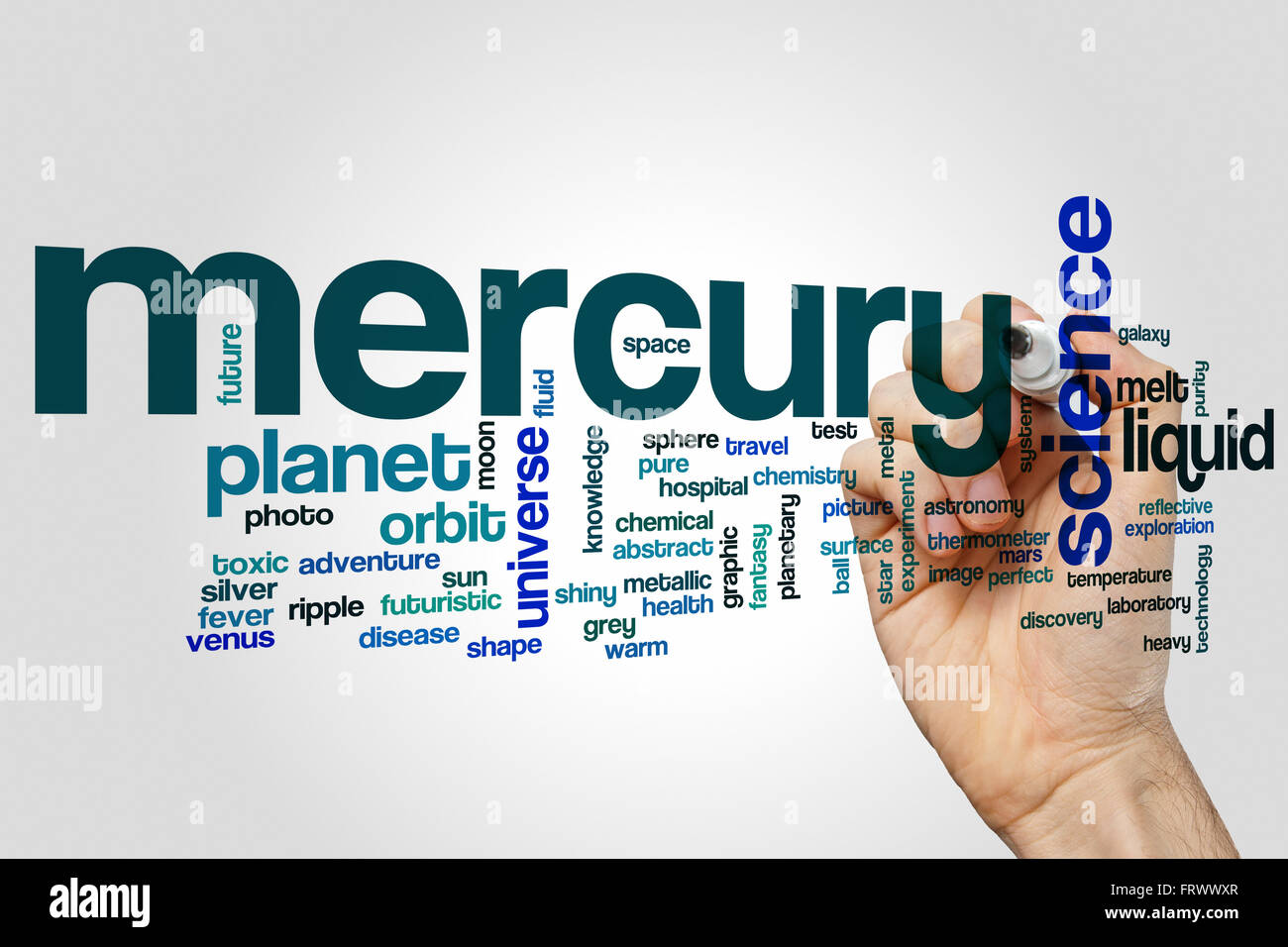 Mercury word cloud Stock Photo - Alamy