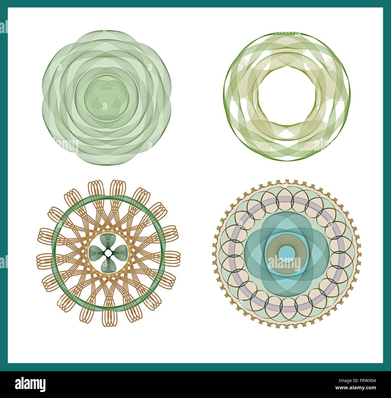 Abstract floral symmetric design with delicate colors Stock Photo - Alamy