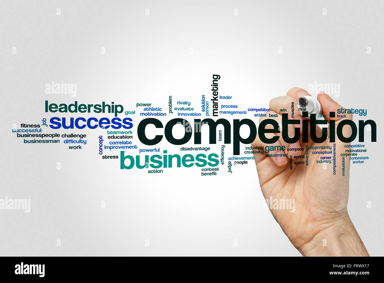 Competition word cloud Stock Photo - Alamy