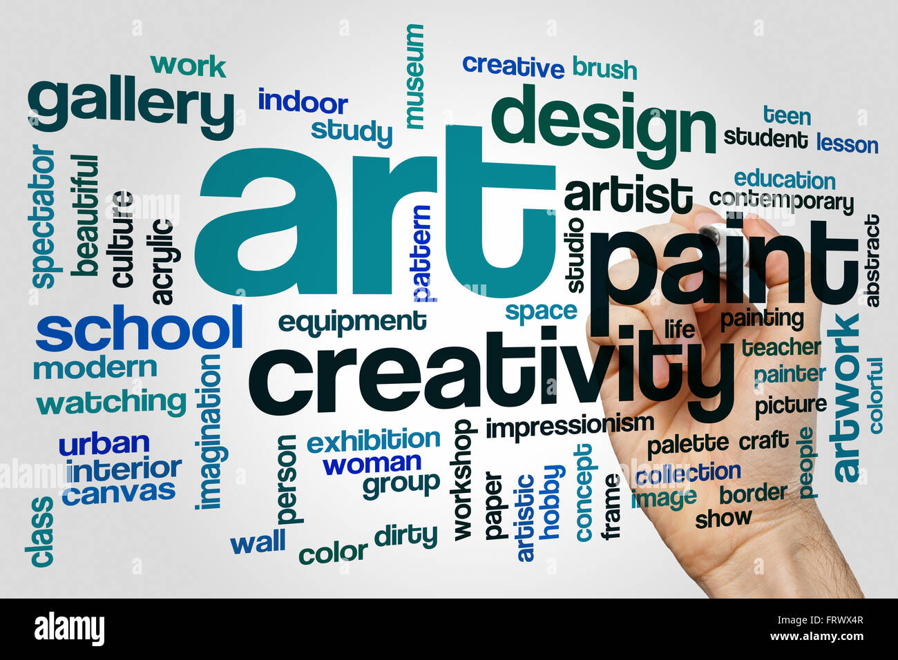 Art word cloud Stock Photo - Alamy