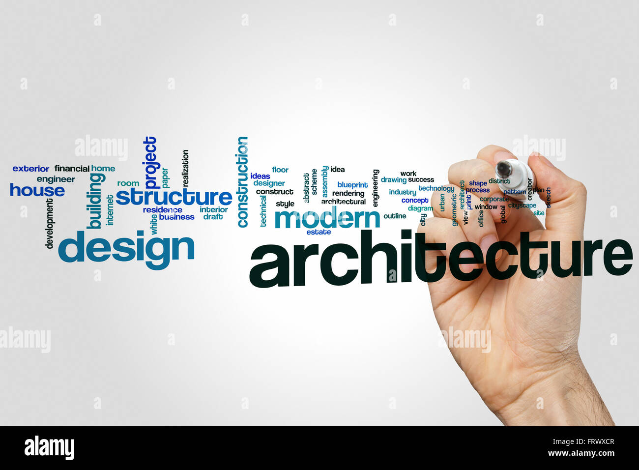 Architecture word cloud concept Stock Photo - Alamy
