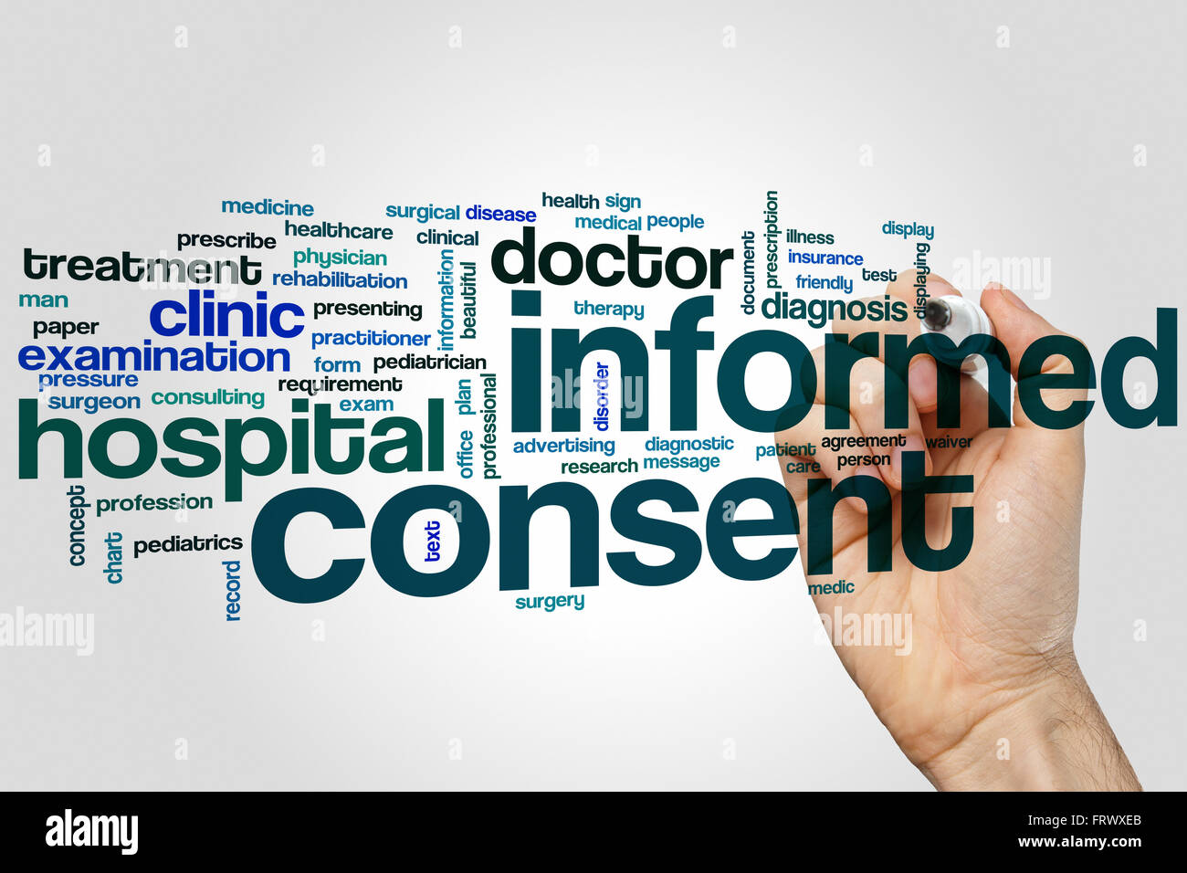 Informed consent word cloud concept Stock Photo - Alamy