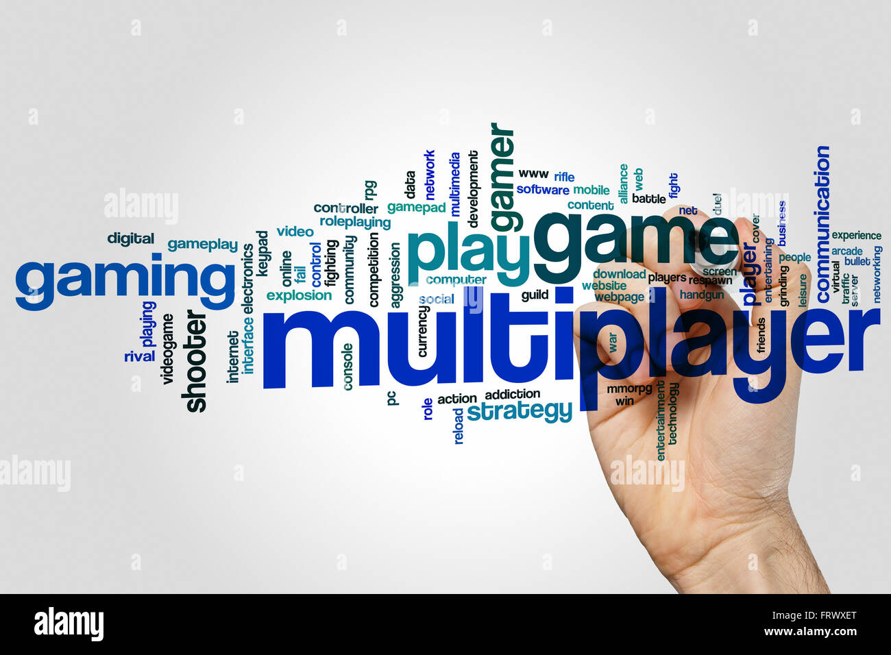 Gaming community word cloud hi-res stock photography and images - Alamy