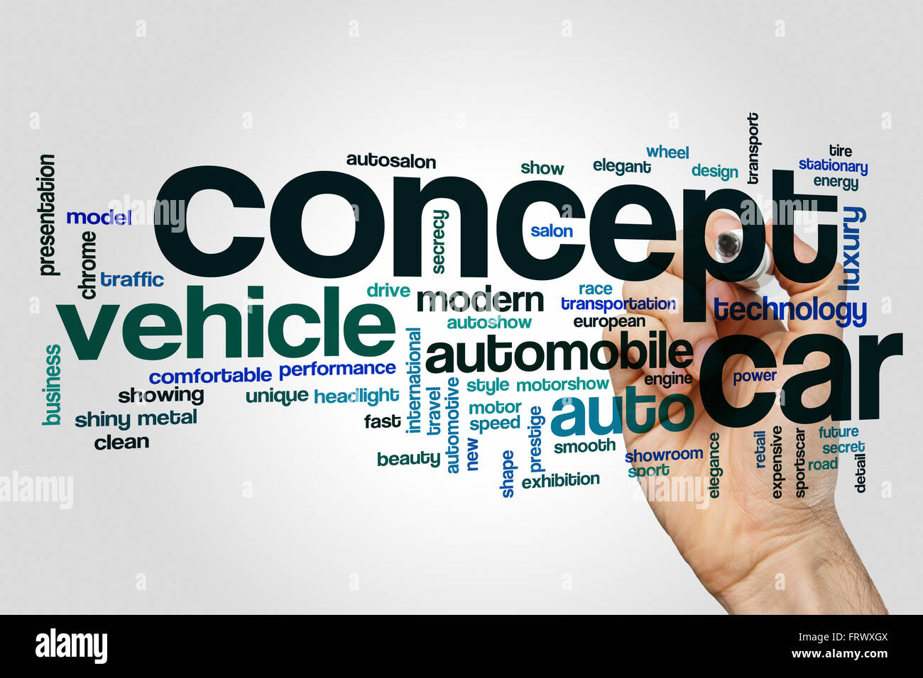 Word cloud concept car hi-res stock photography and images - Alamy