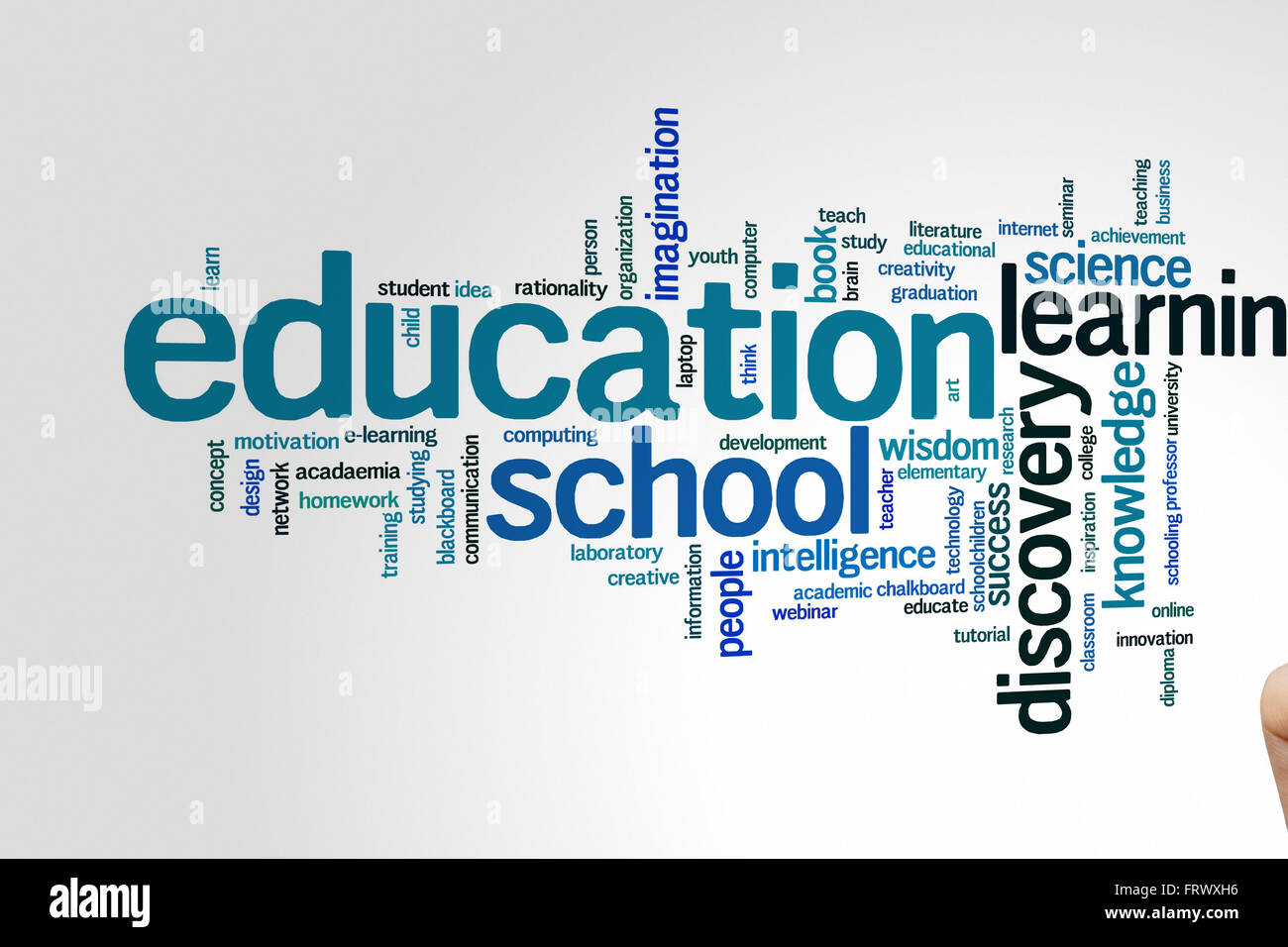 Education concept word cloud background Stock Photo - Alamy