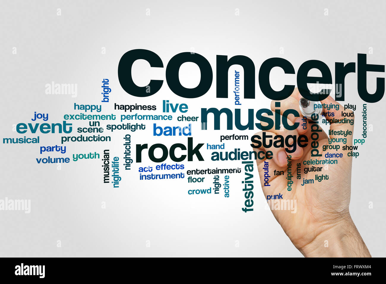Musician Word Cloud Concept Music High Resolution Stock Photography and ...
