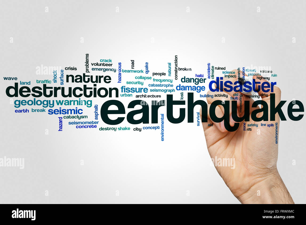 Earthquake damage road split hi-res stock photography and images - Alamy