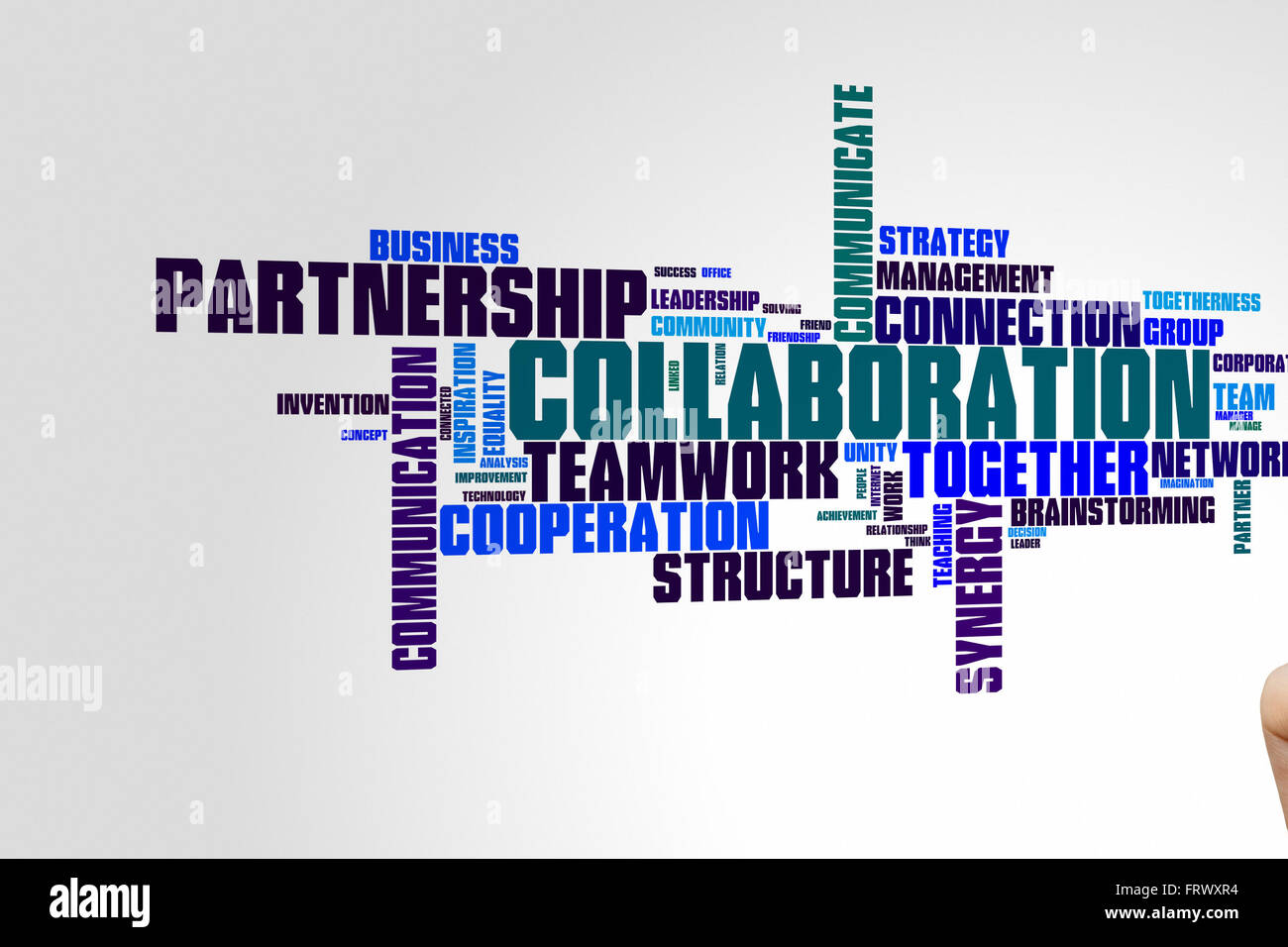 Collaboration concept word cloud background Stock Photo - Alamy