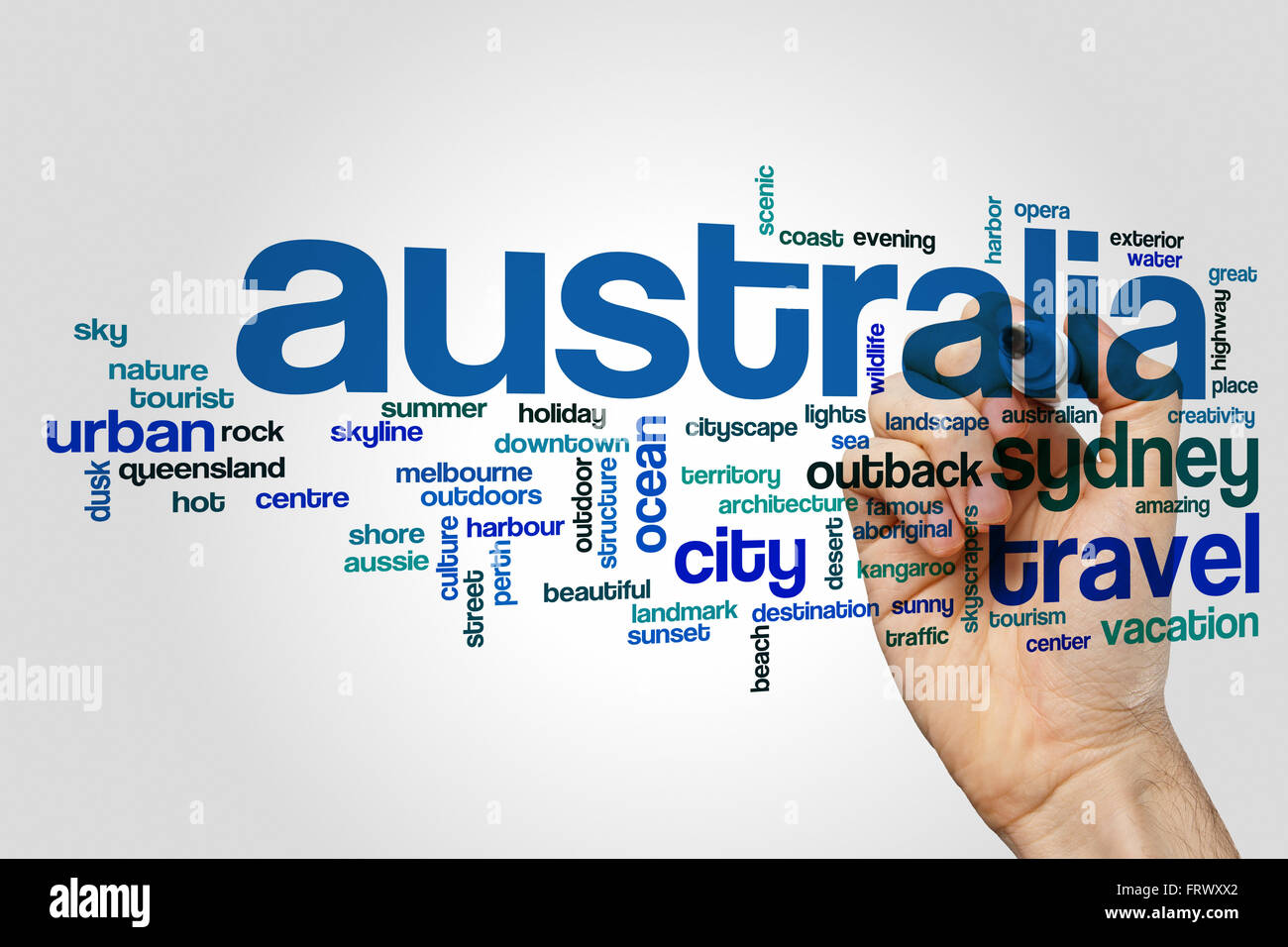 Word australia hi-res stock photography and images - Alamy