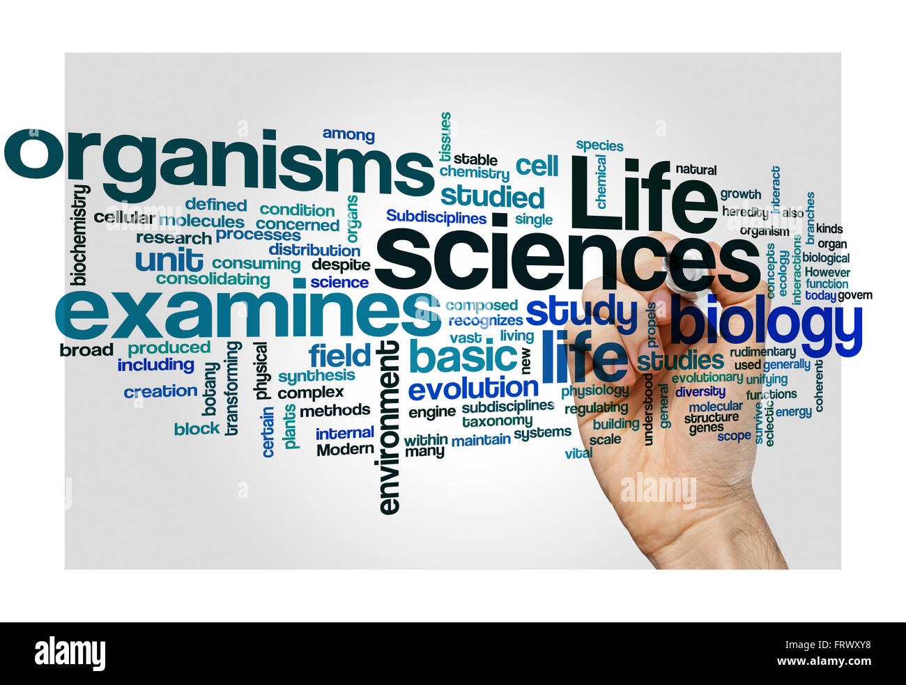 life sciences biology concept background on white Stock Photo - Alamy