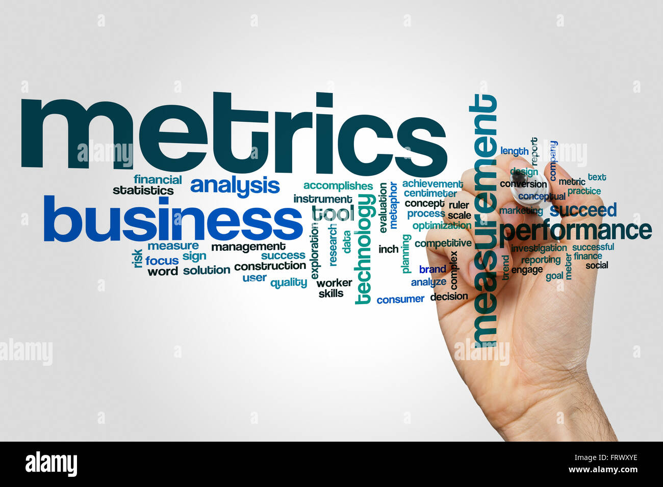 Metrics word cloud hi-res stock photography and images - Alamy