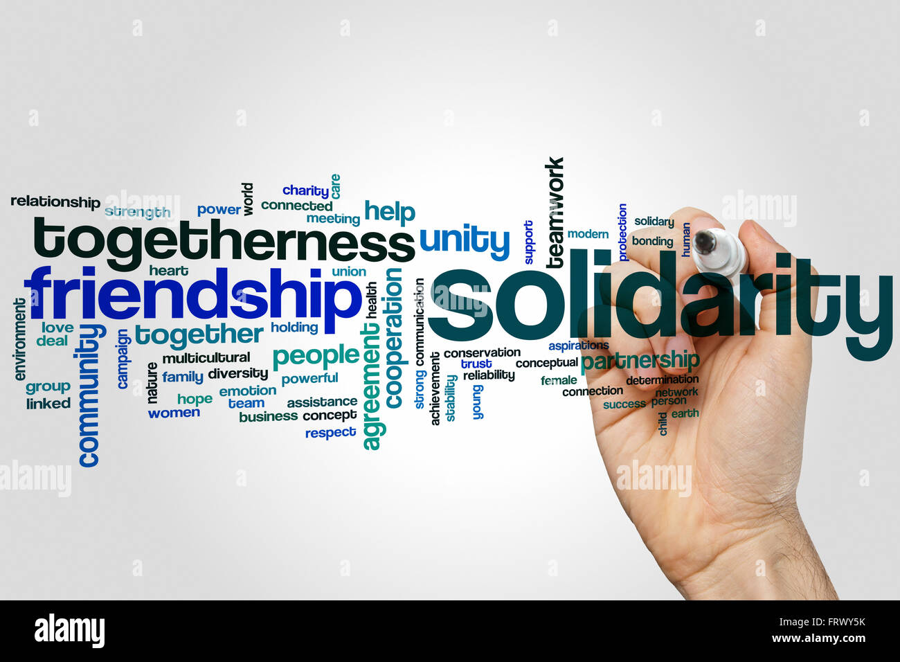 Solidarity word cloud concept Stock Photo - Alamy