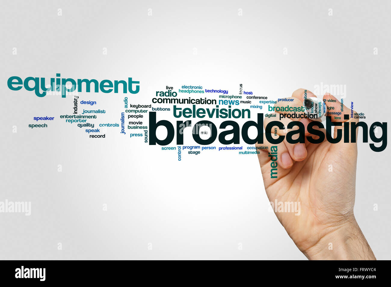 Broadcast media concept hi-res stock photography and images - Alamy