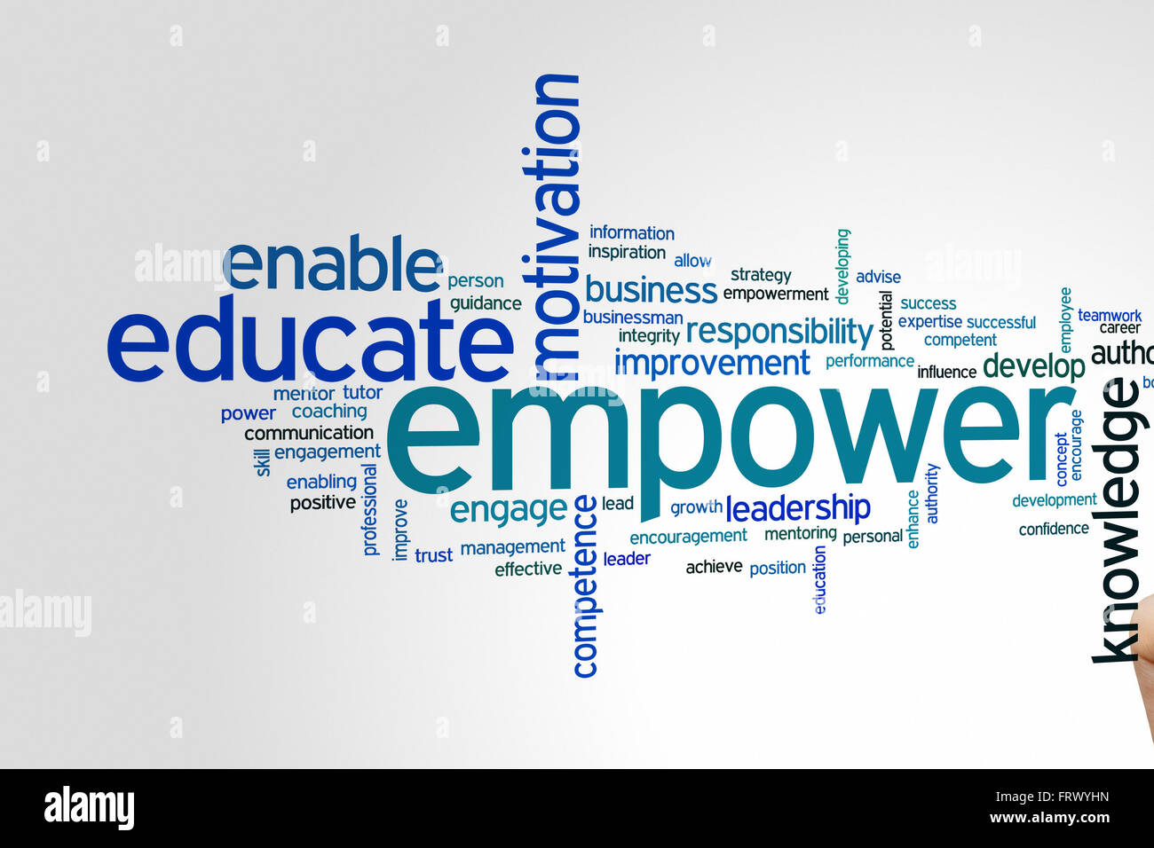 Empower concept word cloud background Stock Photo - Alamy
