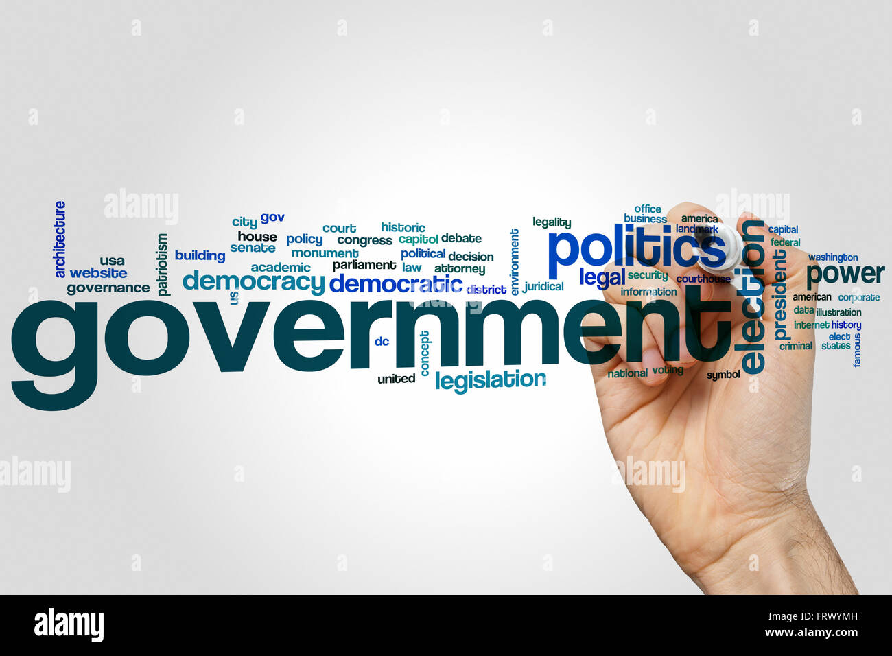 Government word cloud concept Stock Photo - Alamy