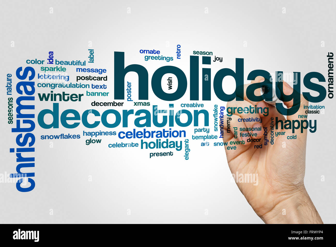 Word holidays hi-res stock photography and images - Alamy